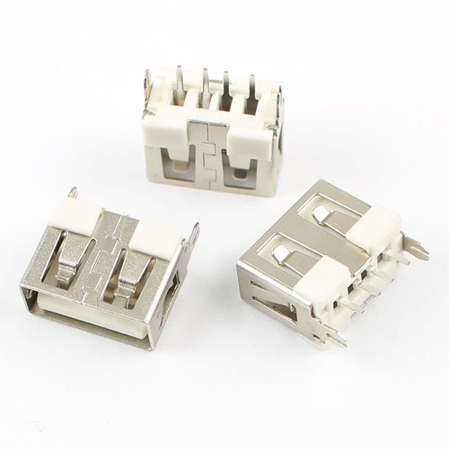 5Pcs USB 2.0 Type A Female 4 Pin DIP PCB Connector 180 Degree #A6-35 ...