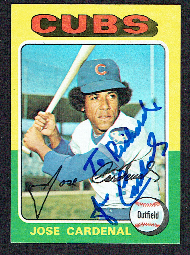 Jose Cardenal #15 signed autograph auto 1975 Topps MINI Baseball ...