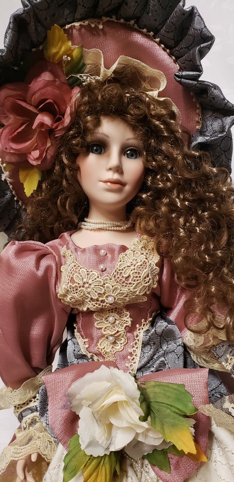 Vintage Emerald Doll Collection Victorian Porcelain Doll 28" | eBay