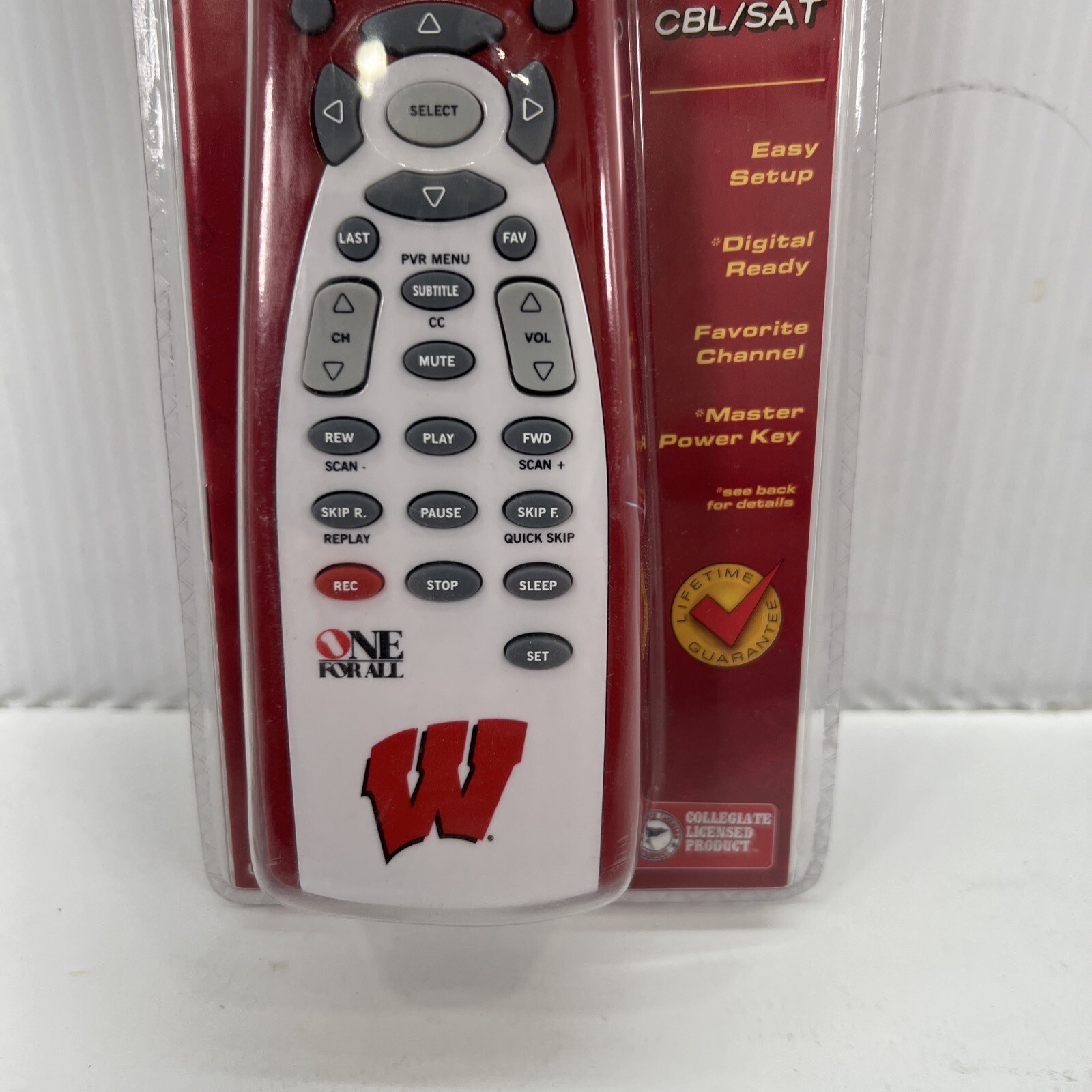 Oneforall Wisconsin Badgers Universal Remote Control | eBay
