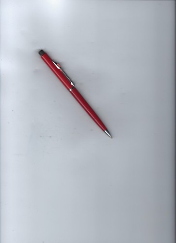Vintage Scripto Red & Chrome Erasable Ball Point Pen W/Full Erasure | eBay