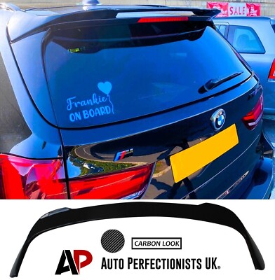 BMW X5 F15 X5M F85 M50D Carbon Fibre Rear Roof Spoiler Boot Wing Lip ...