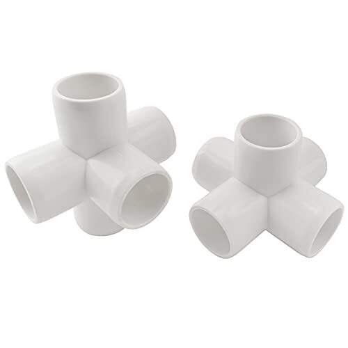 3/4 Inch 5 Way PVC Elbow Fitting Pipe Corner Connector for Greenhouse ...