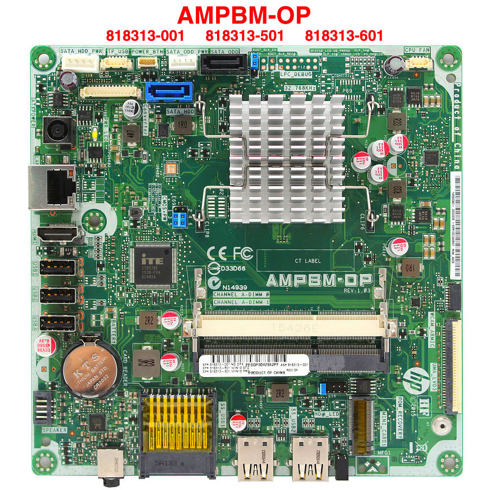 FOR HP 22-3160na 818313-001 AMPBM-OP REV:1.03 AiO Motherboard w/ AMD ...