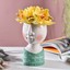 Resin Flower Pot Portrait Sculpture Planter Succulent Vase Face ...