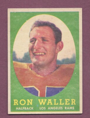 RAZOR SHARP PACK FRESH 1958 TOPPS 72 RON WALLER .99 SHIP N118 | eBay