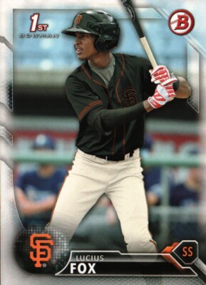 2016 Bowman Prospects #BP13 - Lucius Fox FBC - San Francisco Giants 16 ...