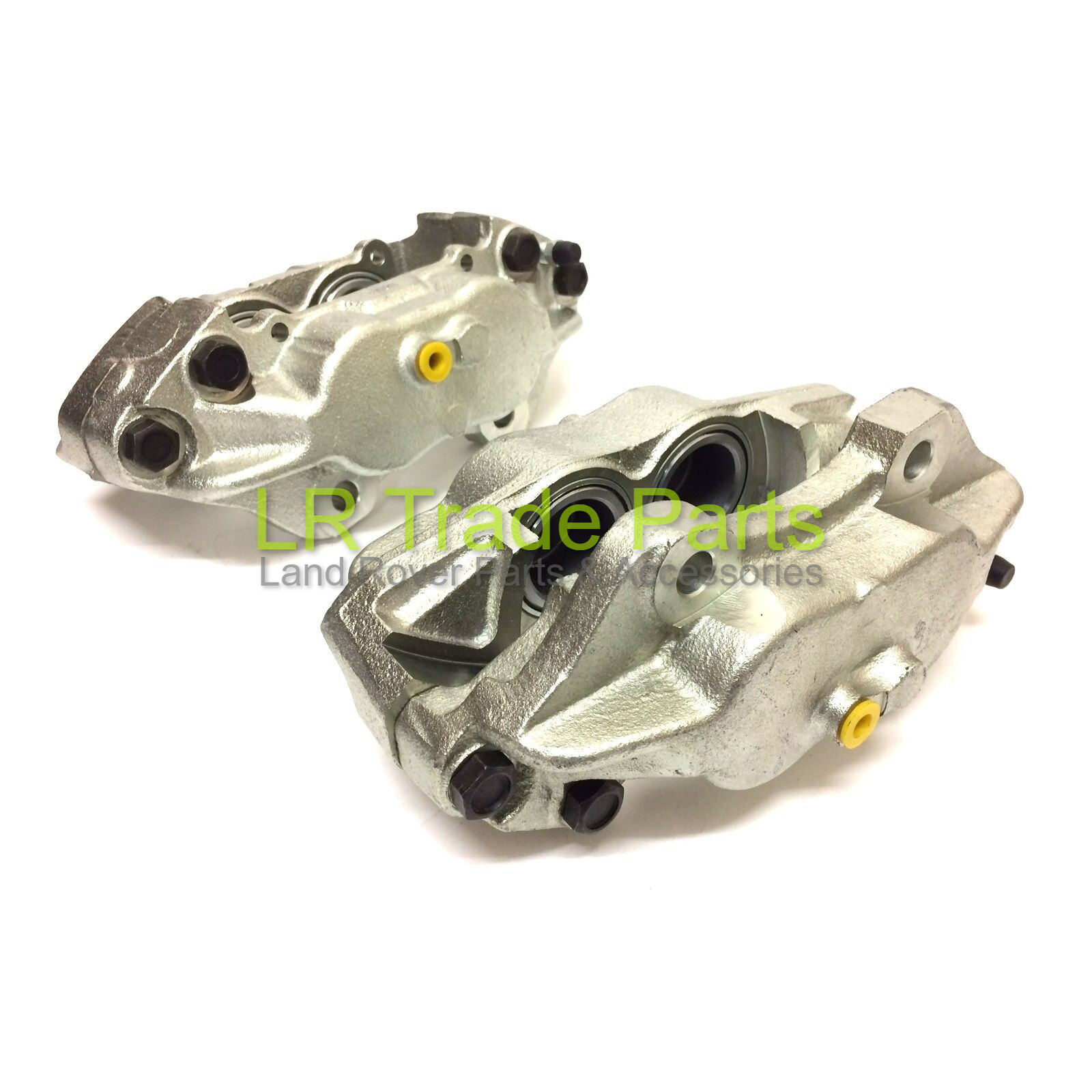 LAND ROVER DEFENDER NEW FRONT BRAKE CALIPERS X2 SOLID DISCS SEB500440 ...