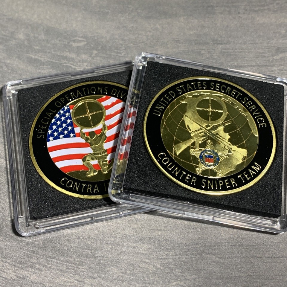United States SECRET SERVICE-COUNTER SNIPER Team Challenge Coin USSS ...