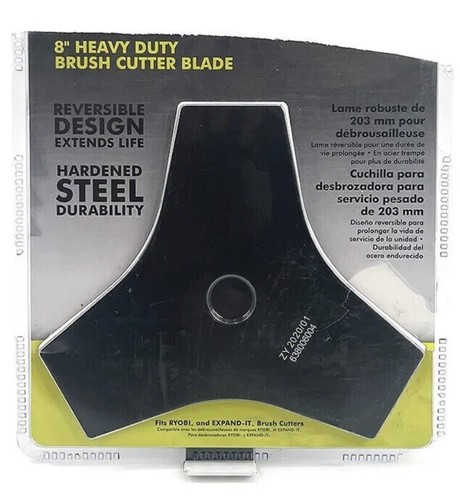RYOBI Tri-Arc Brush Cutter Blade Replacement 8 in. Heavy Duty Hardened ...