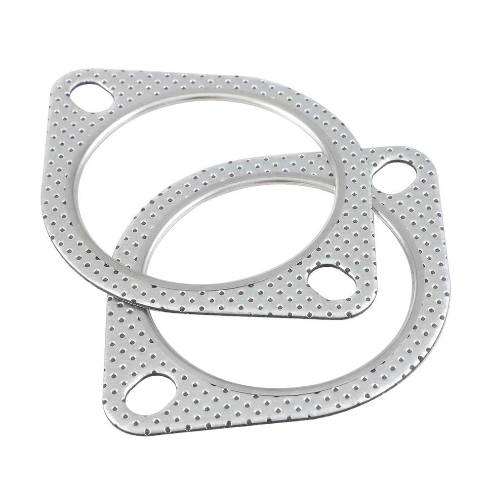Set of 5 3inch Exhaust Gasket 2 Bolt High Temp Exhaust Flange Gasket ...