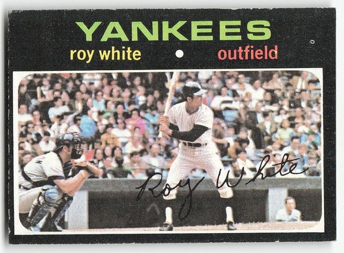 1971 Topps #395 Roy White BASEBALL New York Yankees | eBay
