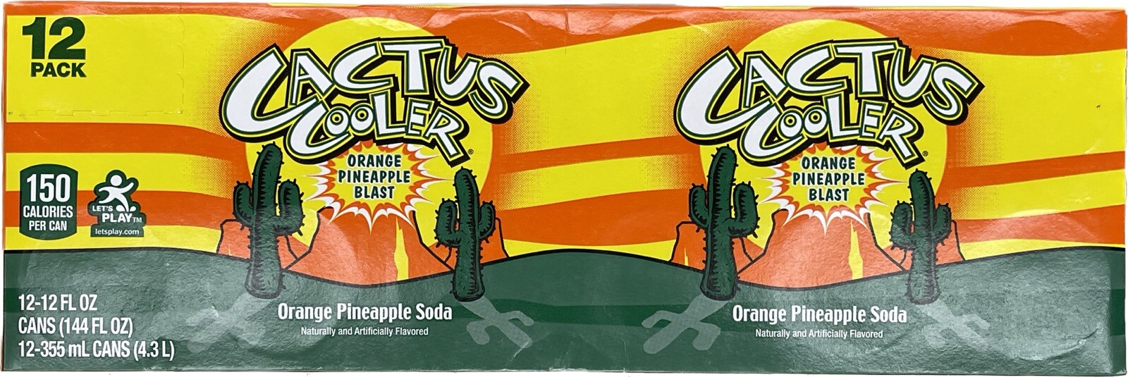 NEW CACTUS COOLER ORANGE PINEAPPLE BLAST SODA 12 PACK 12 FLOZ CANS BUY ...
