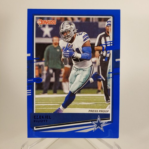 2020 Donruss Press Proof Blue #79B Ezekiel Elliott | eBay