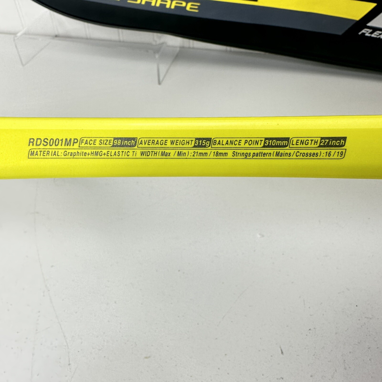 YONEX RDS 001 MP 98 Sq. In. Tennis Racket 4 5/8 Grip, 315g, 27” With Cover *New* | eBay