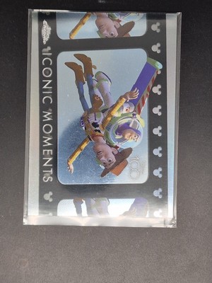 DISNEY TOPPS CHROME 100 YEARS ICONIC MOMENTS TOY STORY WOODY BUZZ | eBay