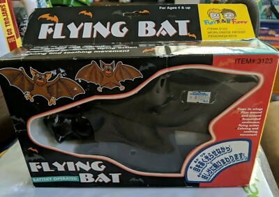 Flying Bat Battery Operated Halloween Bat New Black | eBay