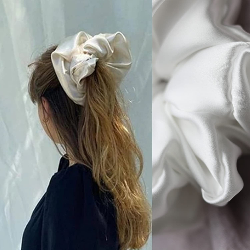 Large Satin Scrunchies Oversized Scrunchie Jumbo Scrunchies Giant ...