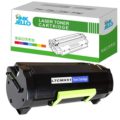 Black Toner Cartridge For Lexmark MX310dn MX310dnw MX410de MX510de ...