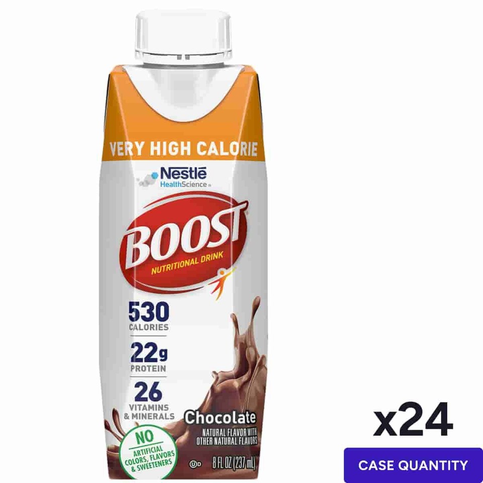 24 Each -Nestlé Boost Very High Calorie VHC Chocolate 8oz - 24 TOTAL | eBay
