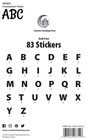 Stylish Black 2" Uppercase Letter Stickers (8751) | eBay