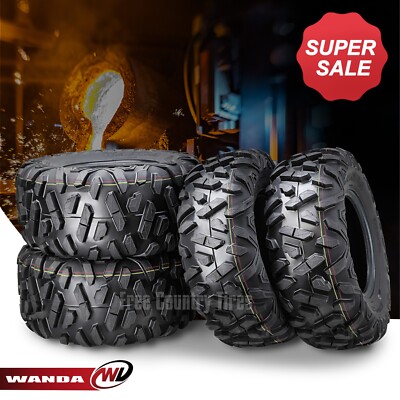 4 UTV ATV Tires 27x10-12 Front 27x12-12 Rear 6PR Bighorn Style 27x10x12 ...