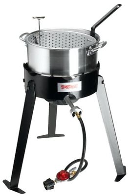Bayou Classic 2212 Aluminum Outdoor Fish Cooker, Black and Silver | eBay