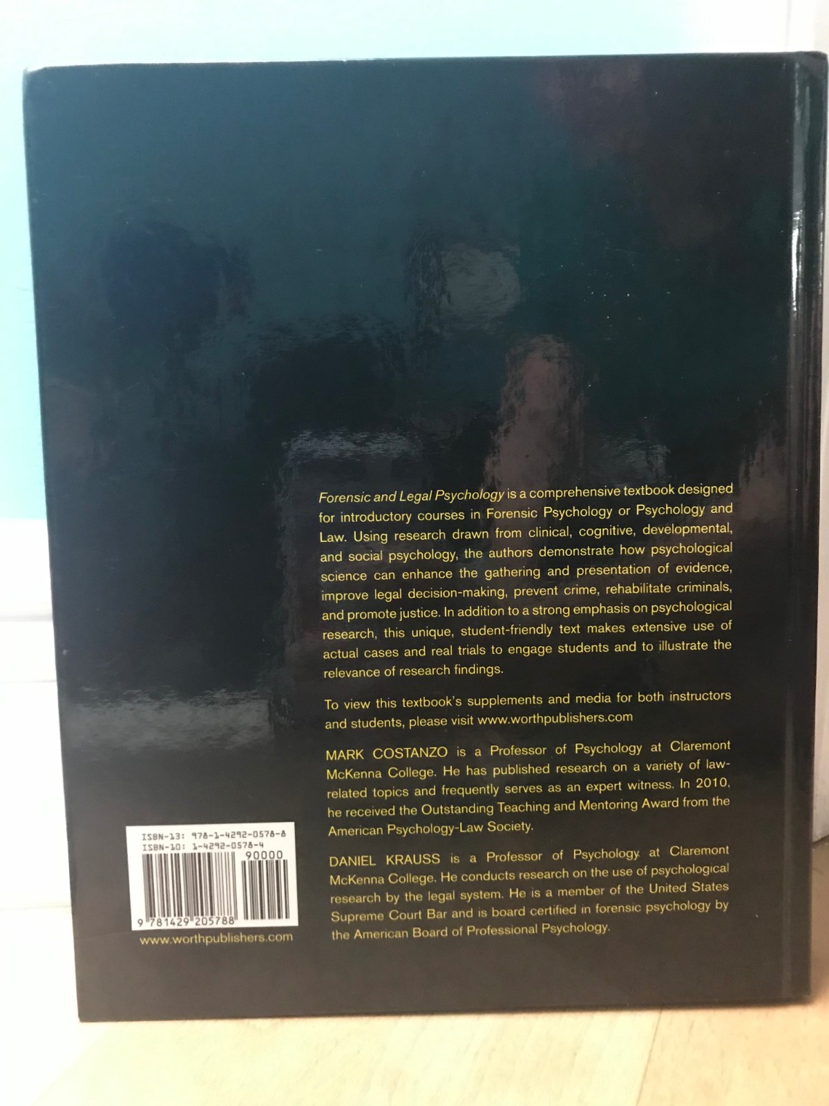 Forensic and Legal Psychology by Daniel Krauss and Mark Costanzo (2010 ...