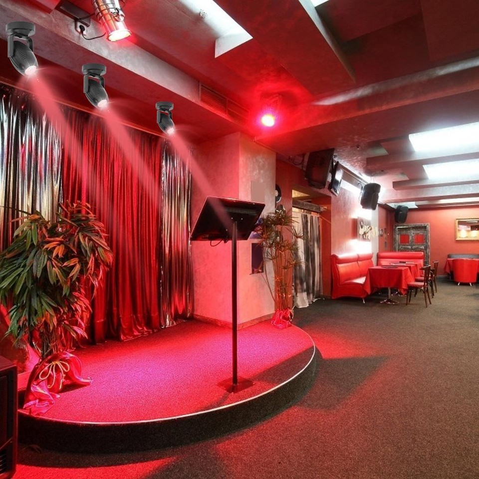 LED Stage Spotlight 85-265V 360 Degree KTV Bar Party Spot Beam Lamp ...