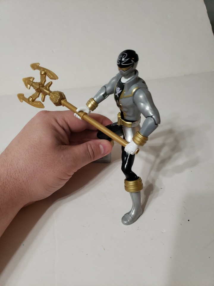 POWER RANGERS SUPER MEGAFORCE Armored Super Mega Silver Ranger Action ...