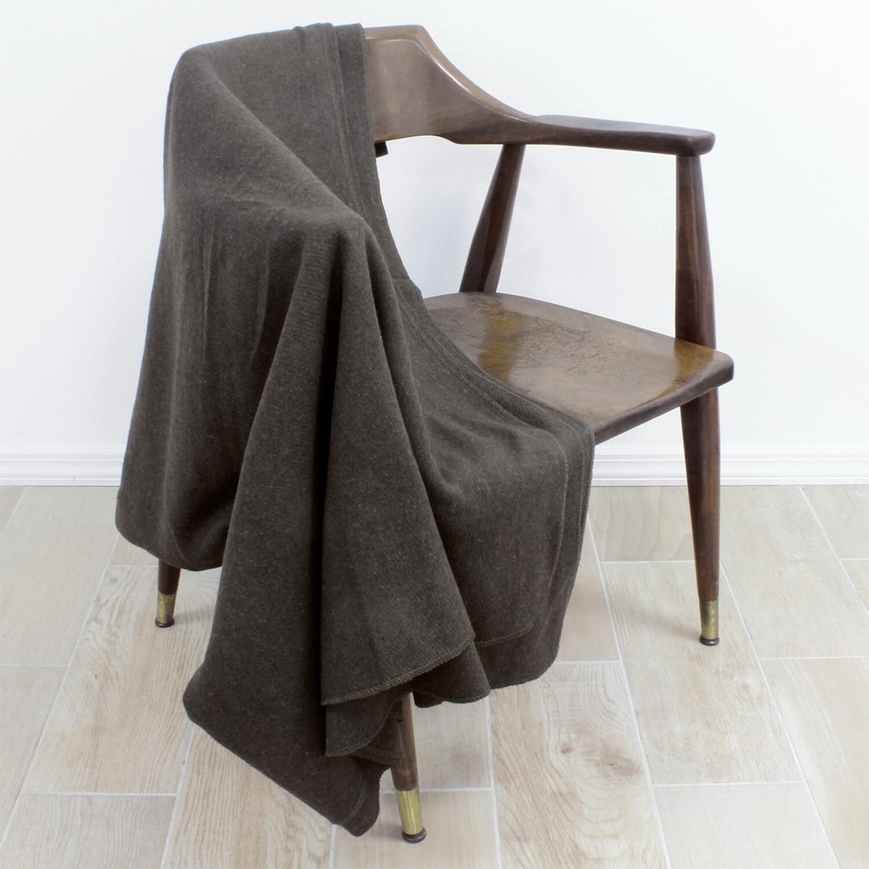 Ever Ready Warm Wool Fire Retardant Blanket 62" x 80" US Military Style ...