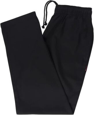 New Black CHEF TROUSER with Elasticated Waist restaurent Kitchen Chef ...