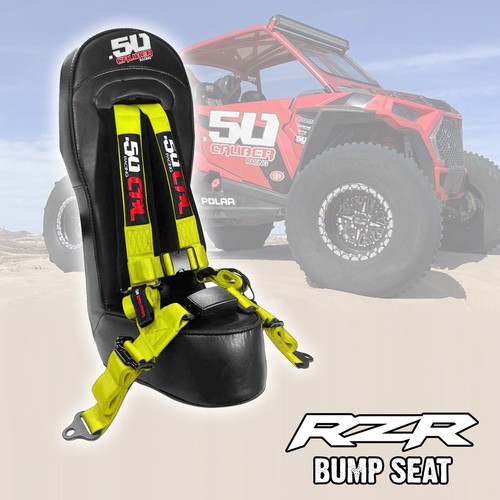 RZR Bump Seat & Yellow Harness w/Auto Buckle Polaris RZR XP1000 Turbo S ...