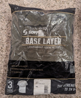 MILITARY USMC OD GREEN T-SHIRTS M280 3PK SOFFE S 50/50 POLY COTTON NEW ...