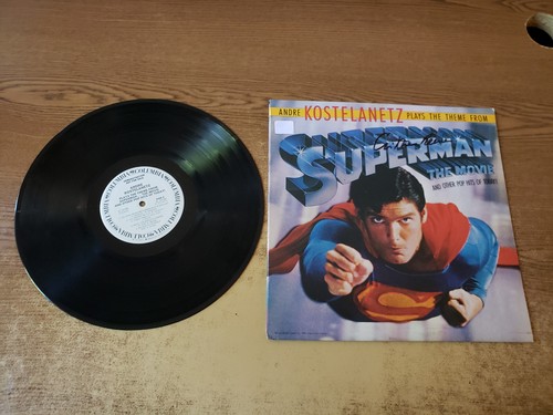 PROMO AUTOGRAPHED CHRISTOPHER REEVE 1970s VG+ Theme From Superman The ...