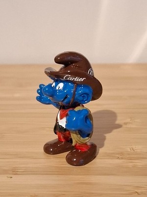 Schtroumpf Schleich: 20122 COWBOY - Promo CARTIER Customisé (Smurf) | eBay