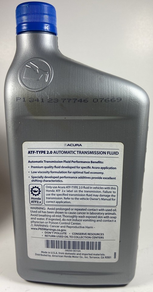 Honda/Acura Trans Fluid ATF Type2.0 ( 1 )Quart-08200-9015 | eBay