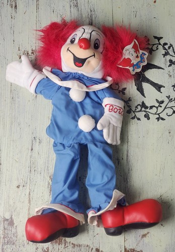 NM 18" Bozo the Clown (1999) A&A Plush Co Hand Puppet with original tag ...