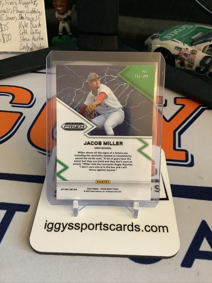 Jacob Miller Purple Wave Thunder Struck 2022 Panini Prizm Draft Picks ...