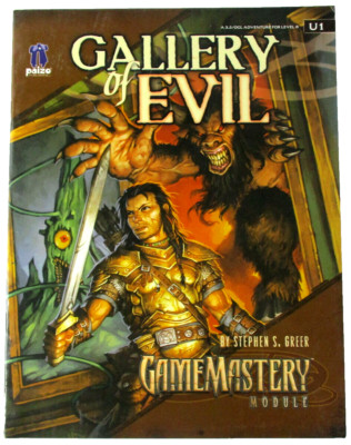 GameMastery U1 GALLERY OF EVIL RPG Adventure Book NEW!! | eBay
