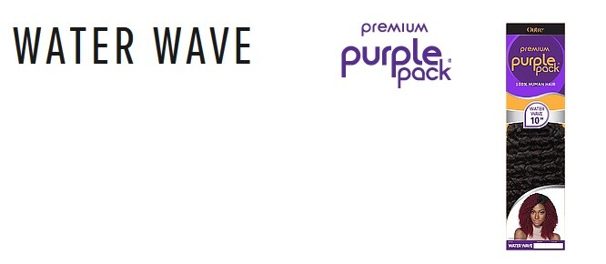 Outre Premium Purple Pack 100% Human Hair for Weaving WATER WAVE | eBay