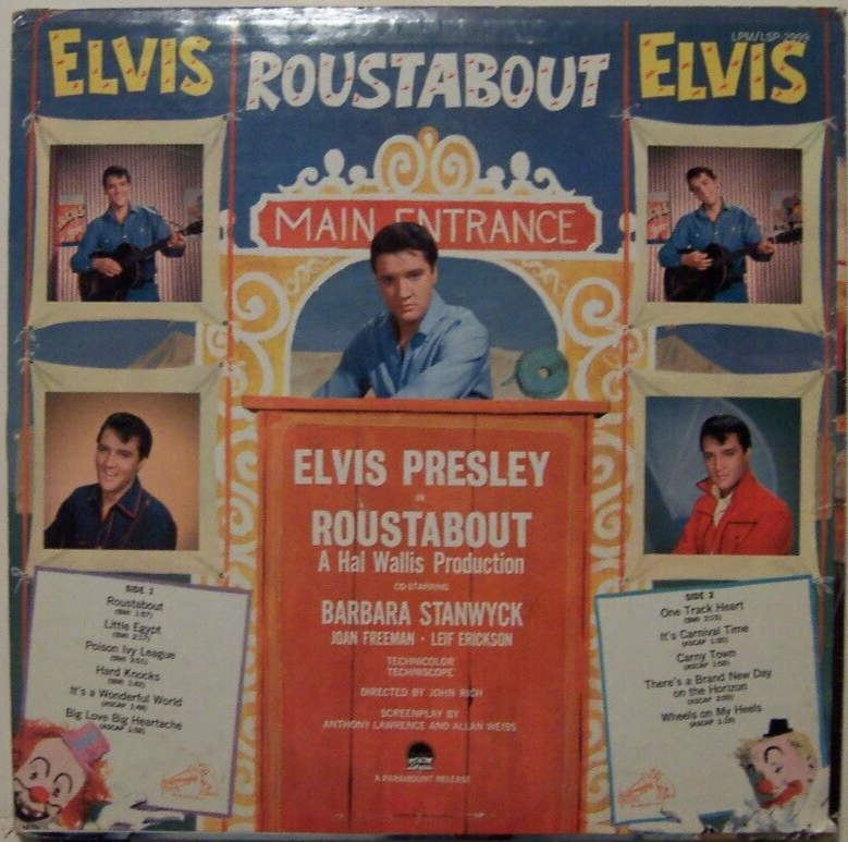ELVIS PRESLEY in ROUSTABOUT - ORIGINAL 1964 SOUNDTRACK LP VINYL RECORD ...