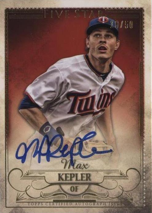 2016 Topps Five Star - Max Kepler #FSA-MK (AU, RC) for sale online | eBay