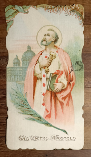 Saint Peter Apostle - Holy Card Santino - 13197 | eBay