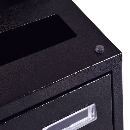 Wall Mounted Outdoor Large Lockable Mailbox Steel Locking Home Letter ...