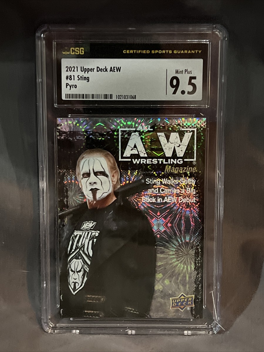 Aew Trading Cards 2024 2021 Upper Deck AEW #81 Sting Official Wrestling ...