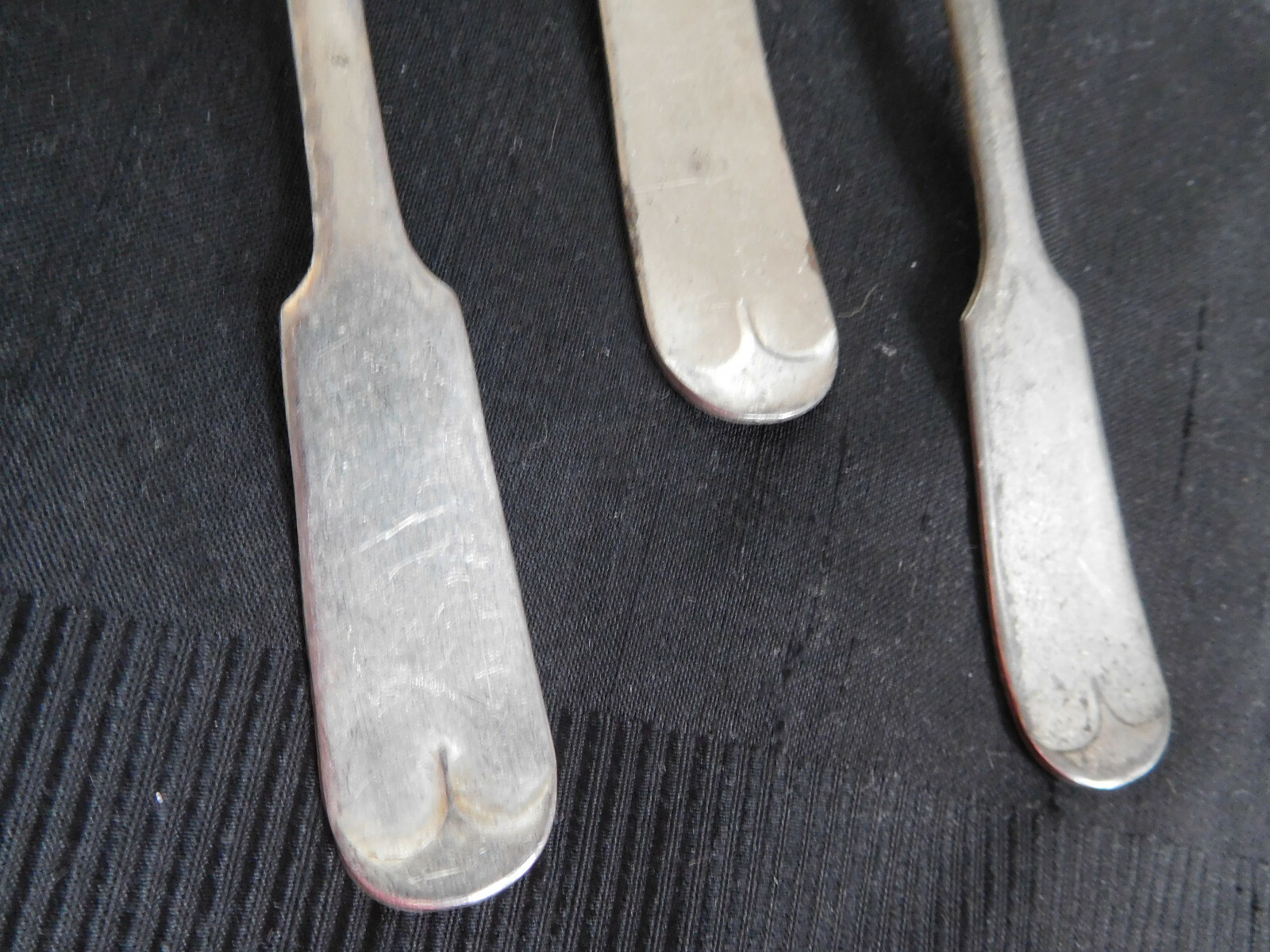 lot of 3 made in USA 1800's R.Wallace .900 WB./W Steel FIDDLEBACK ...