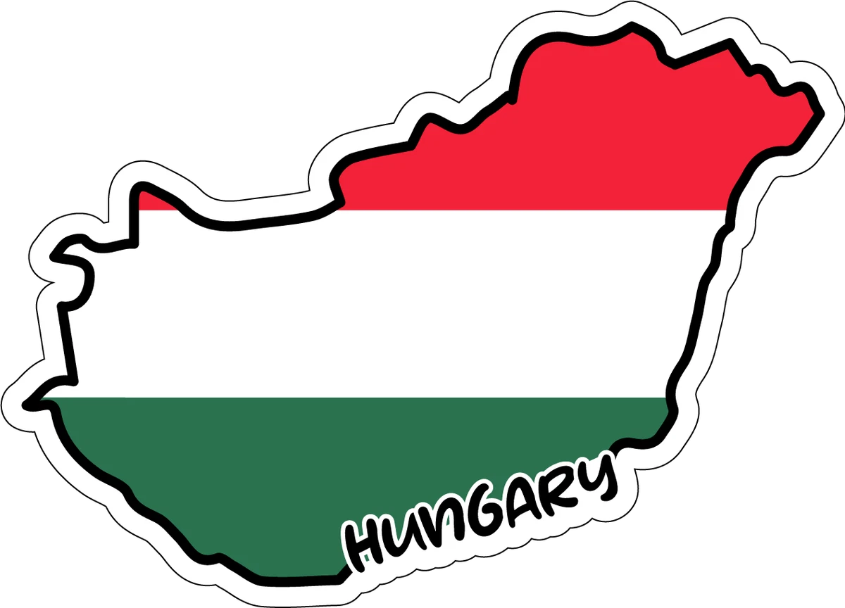 Hungary Flag Map