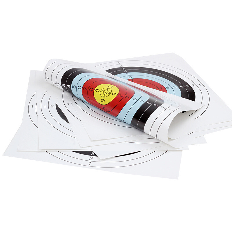 10pcs 40x40cm Archery Targets Paper Durable Practice Training Bow Arrow ...