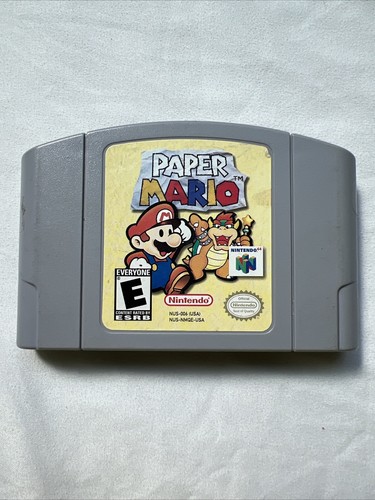 Paper Mario (Nintendo 64, 2001) Cartridge Only Authentic Tested Works ...
